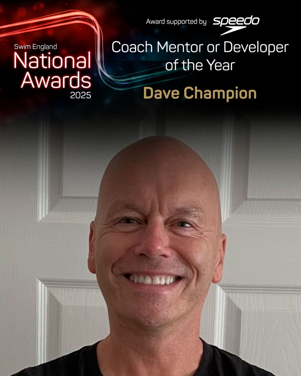 National Award Winner 2025 - Dave Champion - Swim England East Region